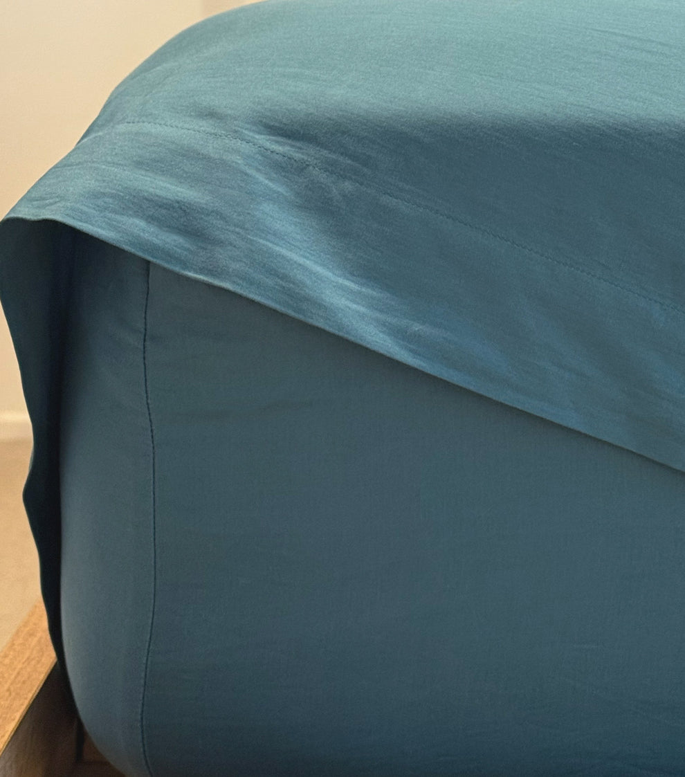 Transformative teal sheet set – Common Thread